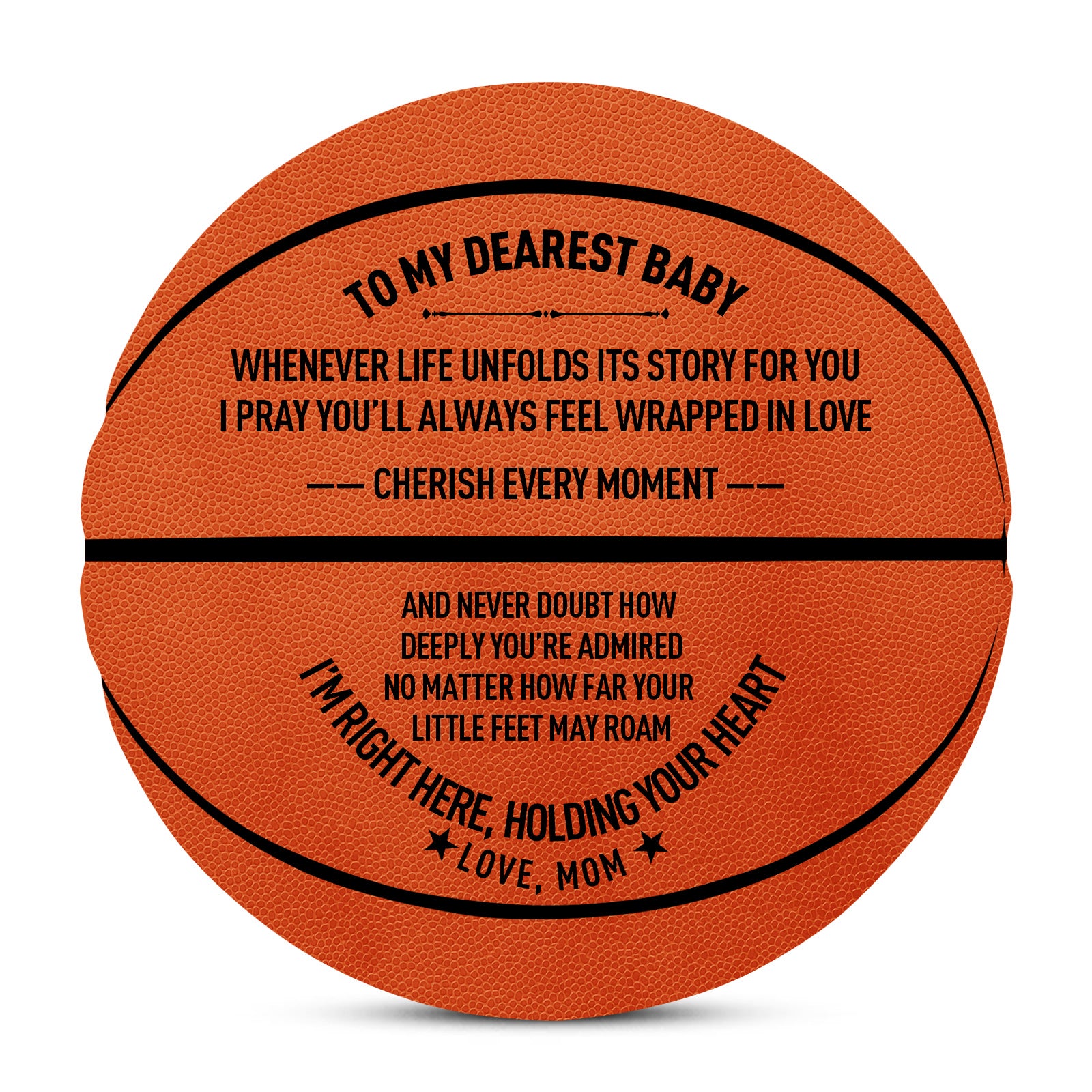 Kuangmi Parent-Child Custom Message Basketball - Personalized Gift wit ...